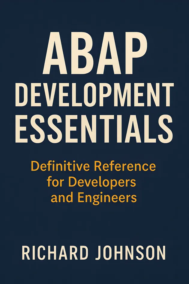 ABAP Development Essentials : Definitive Reference for Developers and Engineers – E-book ...