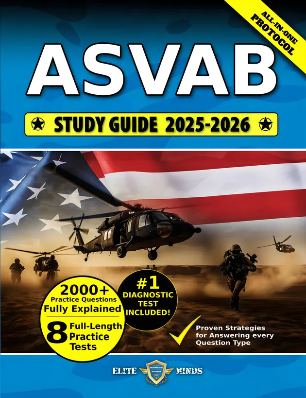 ASVAB Study Guide 2025-2026 : 8 Full Length Practice Tests, 2000 ...