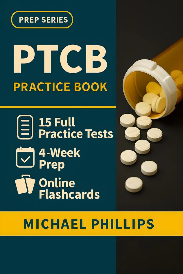 PTCB Practice book : 10 Full Practice Tests for Complete PTCB Exam ...