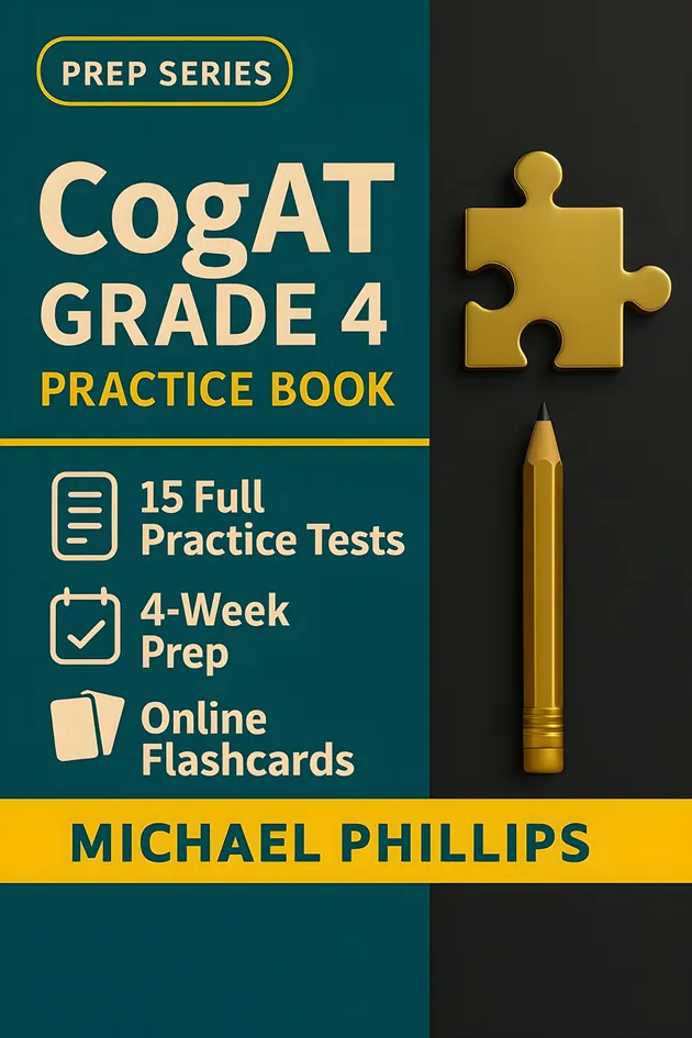 COGAT Grade 4 Practice Book : 10 Full Practice Tests for Complete COGAT ...