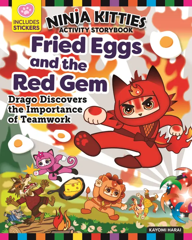 Ninja Kitties Fried Eggs and the Red Gem Activity Storybook : Drago ...