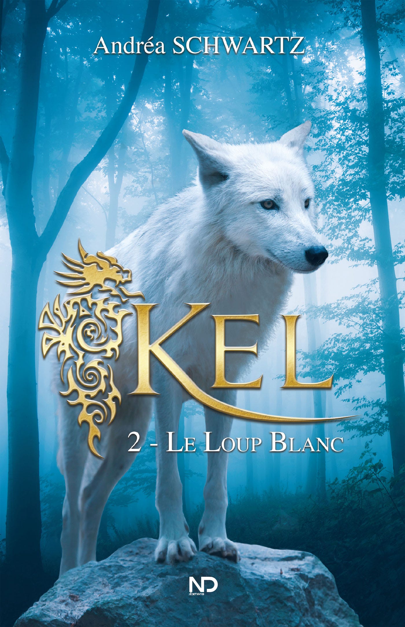Loup Blanc Dans La Forêt
