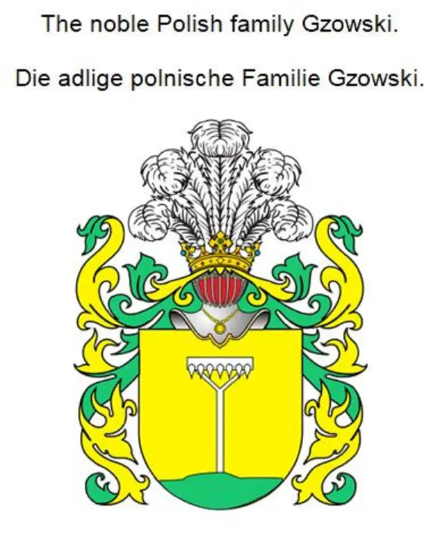 The noble Polish family Gzowski. Die adlige polnische Familie Gzowski ...