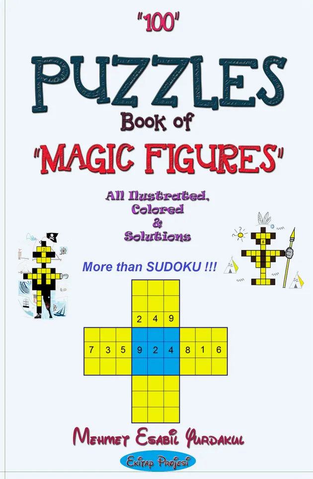 100 Puzzles Book of Magic Figures : [All Illustrated, Colored ...