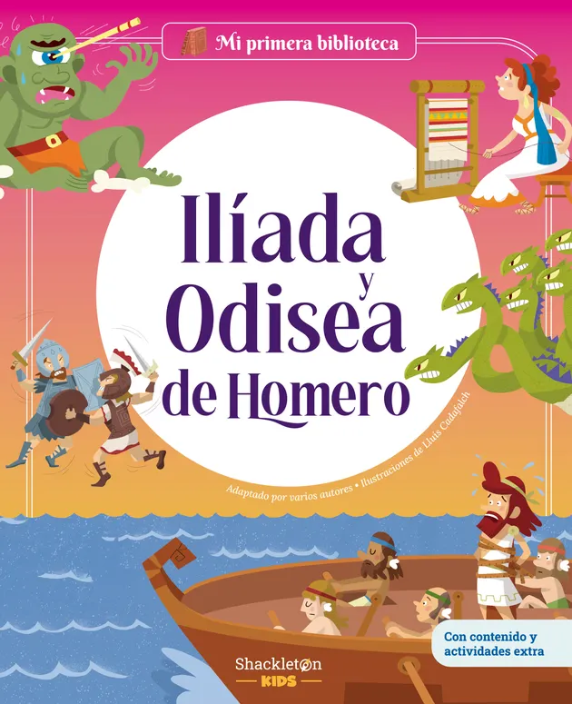 Ilíada y Odisea de Homero : Libro infantil con juegos y actividades ...