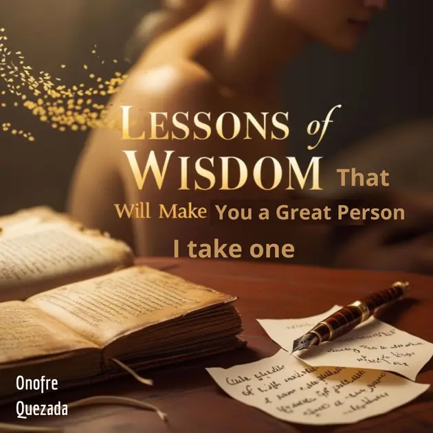 lessons of wisdom that will make you a great person I take one ...