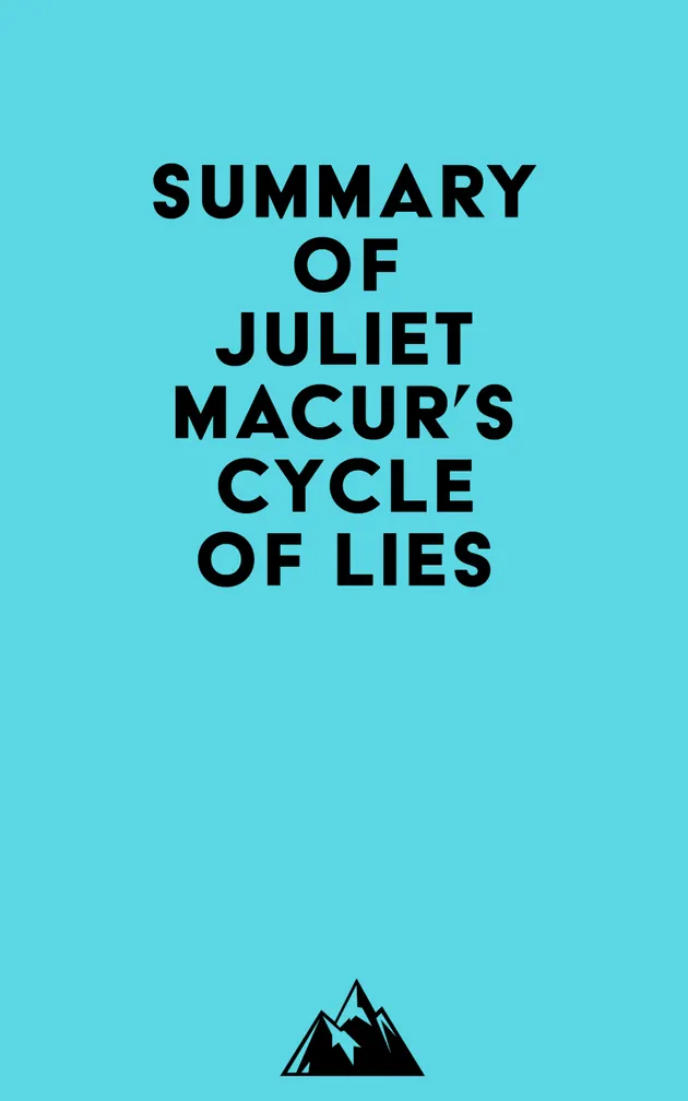 Summary of Juliet Macur's Cycle of Lies – E-book – Everest Media – ISBN ...